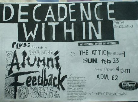 Decadence Within, Alumni Feedback, World Of Drums - Dublin 1992 - Hope ...
